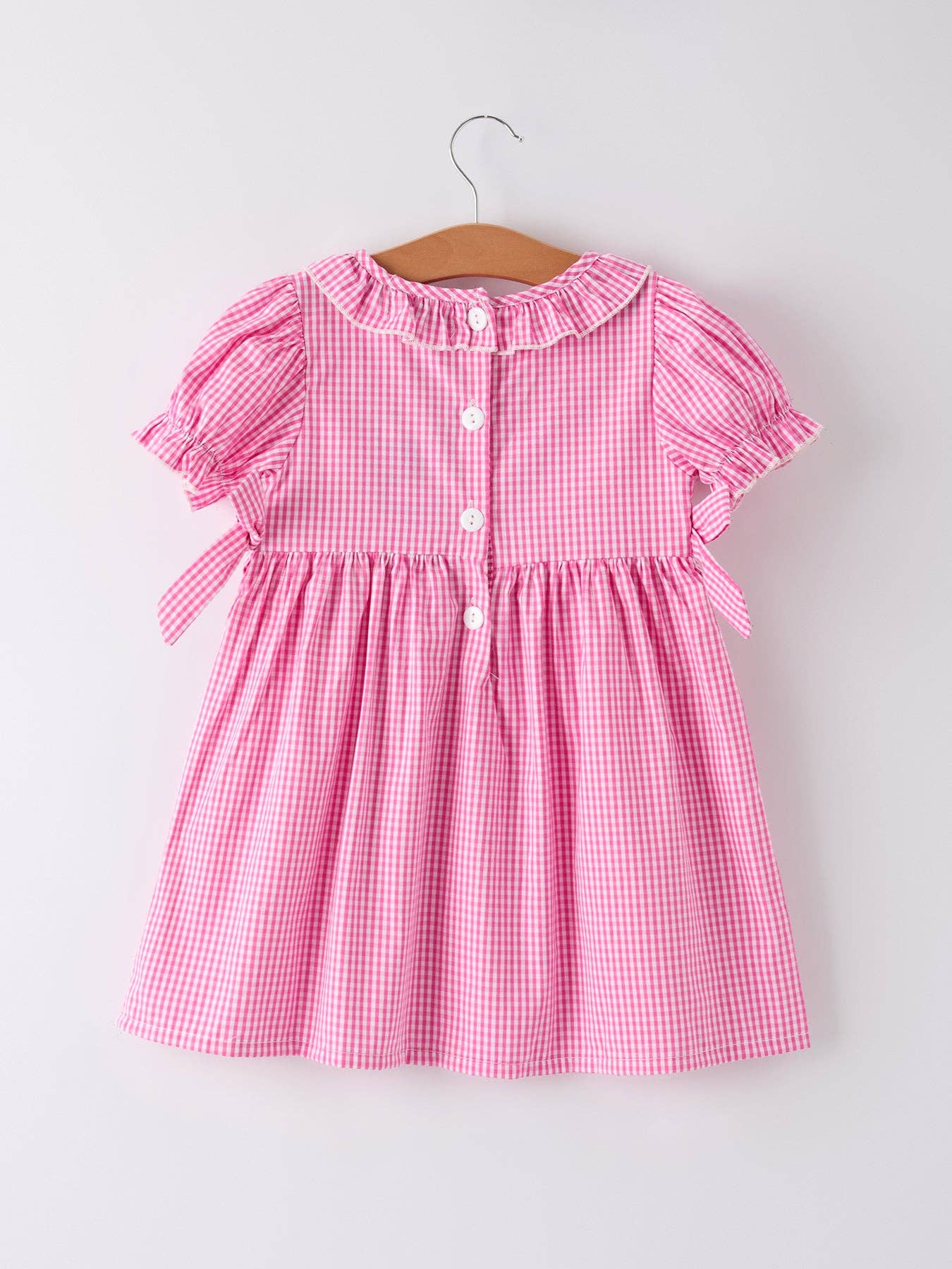 SS26 Rylee Faith Designs - Bow Embroidered Plaid Baby Girl Dress – This ...