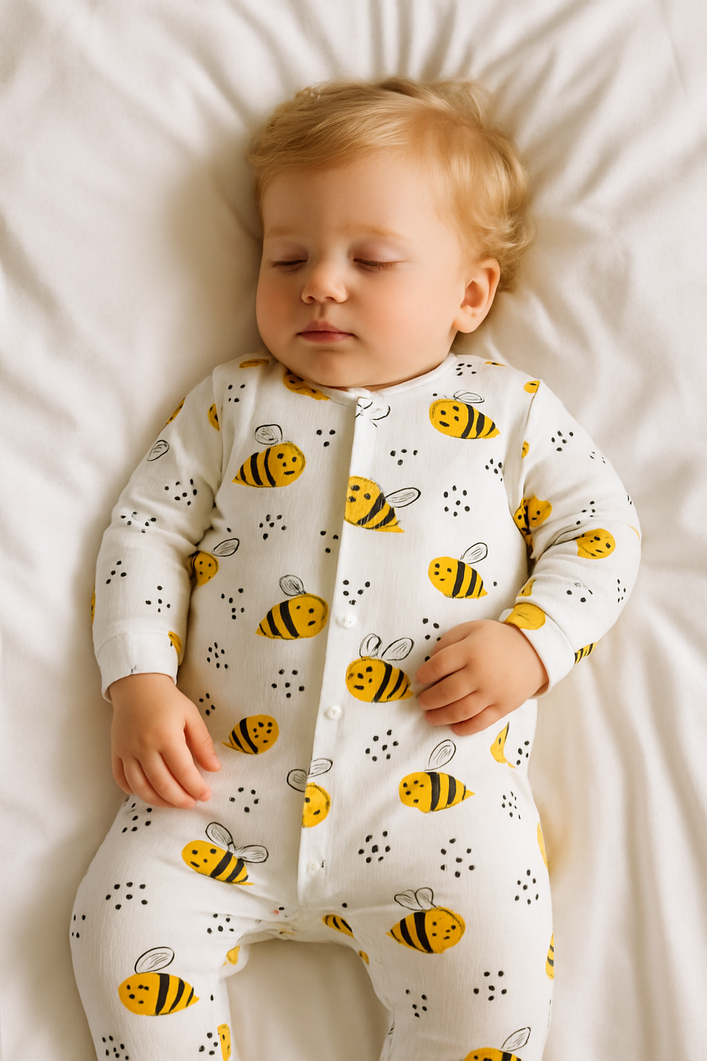 Himmelberg Baby - Honeybee Hugs Ribbed Baby Babygrow – This Little ...